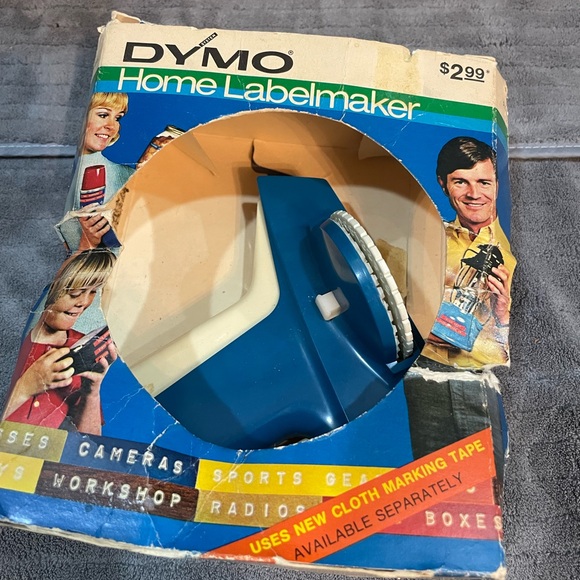 Dymo | Office | Vintage Dymo Home Label Maker 97s Model 1800 Blue Teal ...